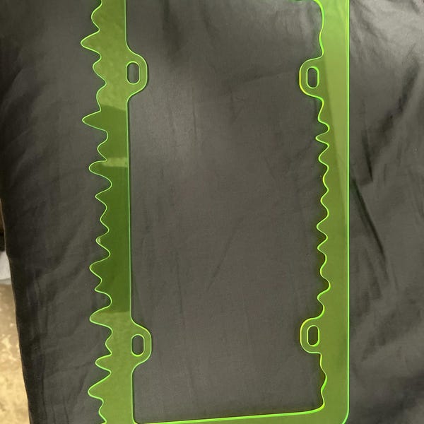 Slime Ooze License Plate Frame Cover, Car Show, JDM Plate, Tuner Plate ...