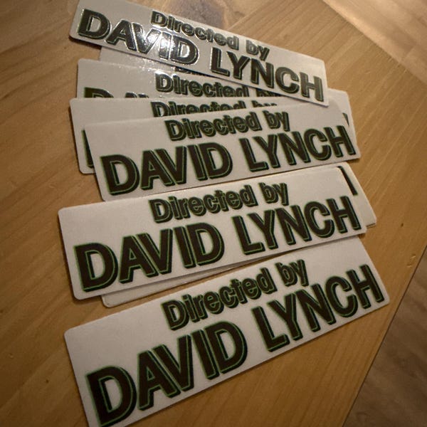 Directed by David Lynch Stickers (original) - Etsy