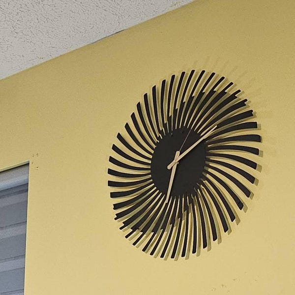 Oversized Metal Wall Clock: Modern Geometric Silent Clock - Etsy