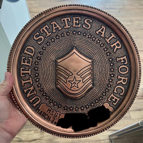Colonel Promotion Plaque, US Military Officer Series Plaque, Metal ...