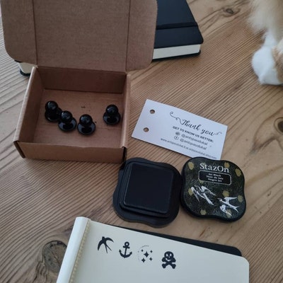 Small Stamp Hand Print Mini Rubber Stamp for Personalized Touch and DIY ...