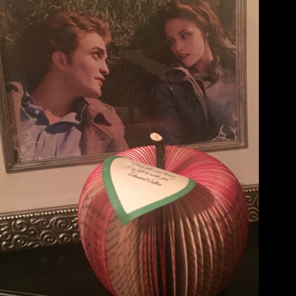 Personalized Twilight Apple - Red Apple - Handmade From Twilight Book ...