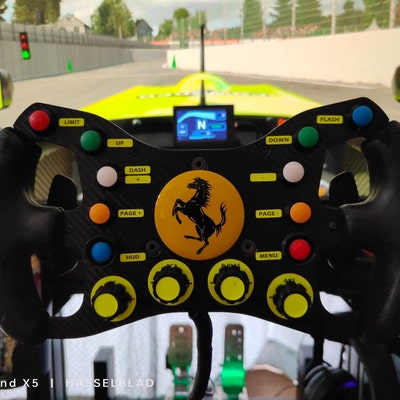 Sim Racing Sticker Sheet Neon Yellow Matte Encoders and Buttons for Our ...