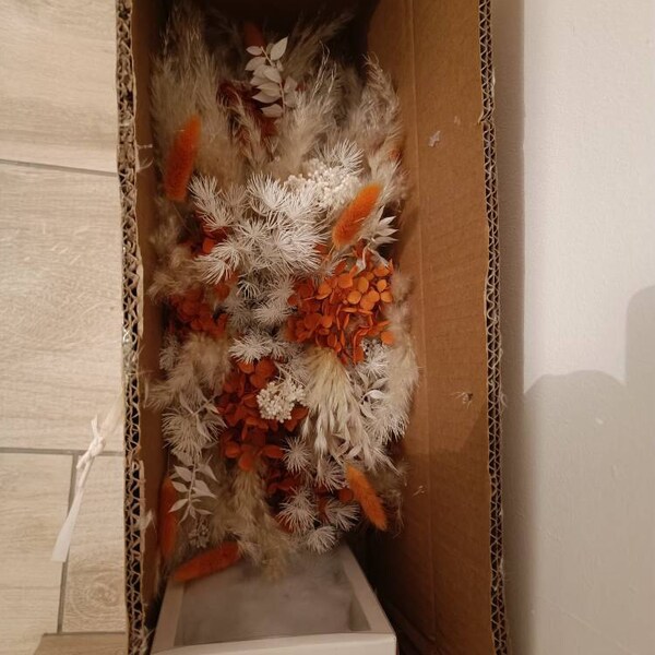 Terracotta /burnt Orange Hydrangea Table Centerpiece,rust Color Wedding ...