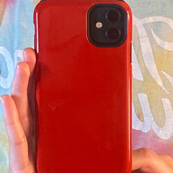 RED MATTE Minimalist Aesthetic Phone Case | iPhone 16/15/14/13/12 Pro ...
