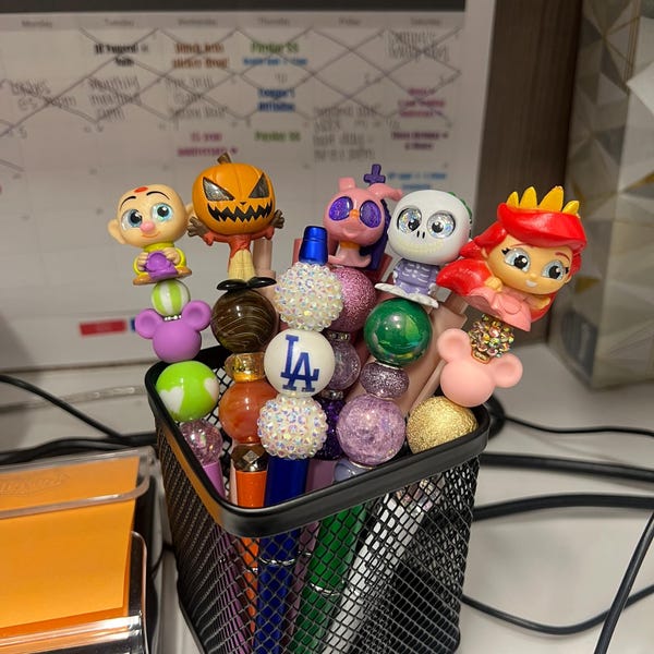 Lilo and Stitch Inspired Autograph Pen, Beaded Ballpoint Pen With ...