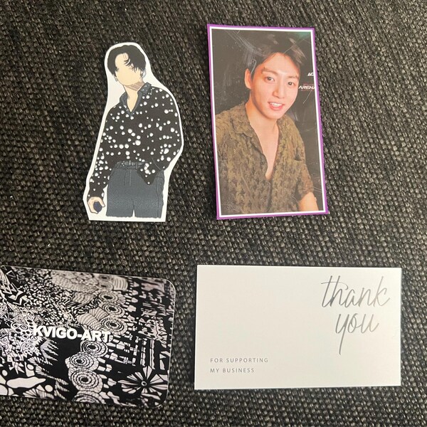 BTS Stickers | Jungkook | JK | Matte Sticker | Decals - Etsy
