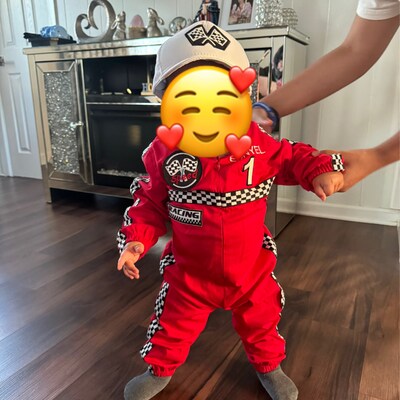 Custom Race Suit-race Car Birthday-halloween Costume-1st Birthday Gift ...