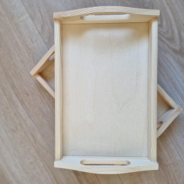 Wood Tray With Dividers, Sorting Tray, Partition Box Tray, Sorting Box ...