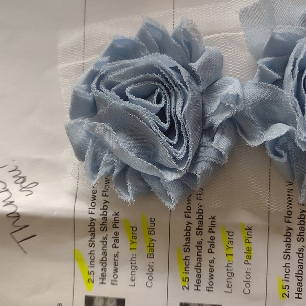 2.5 Inch Shabby Flowers Wholesale, Flowers for Baby Headbands, Shabby ...