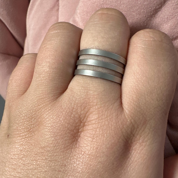 Black Cuff Ring / Open Front Black Ring / Armour Ring / Black Jewelry ...