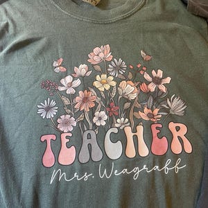 Wildflowers Office Staff Shirt, Front Office Lady Shirt, Office Squad ...
