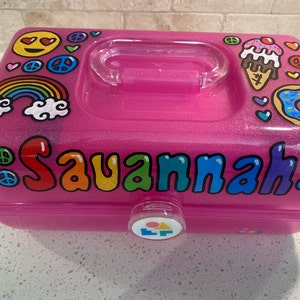 Camp Themed Caboodle Hand-painted Personalized Caboodle - Etsy