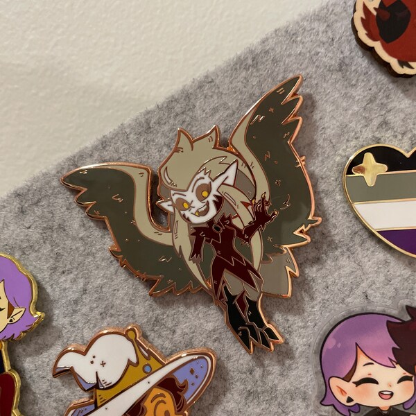 The Owl House Enamel Pin Possessed Hunter belos-hunter 2/5.08cm - Etsy