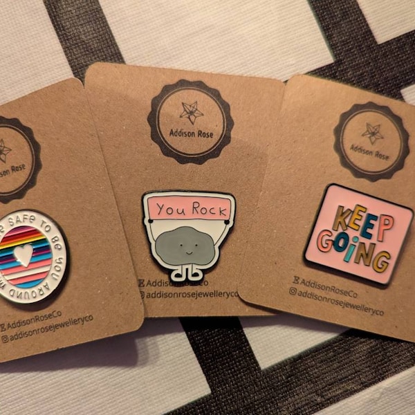 Positive Words 2 Enamel Pin Badge - Etsy