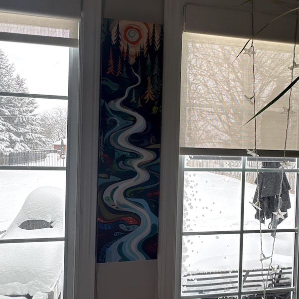 Long Narrow Wall Art, Tall and Thin Canvas Wall Art, Tree Wall Art ...
