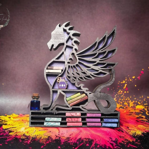 Dragon Bookshelf for Book Lovers, Mini Bookshelf and Books, Dollhouse ...