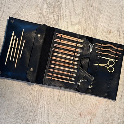 Knitting Needle Case for Interchangeable Circular Needle Tips, Needle ...