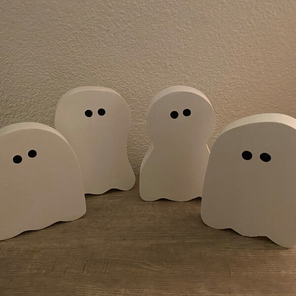 Mini Wood Ghost, Wood Ghost, Wood Ghosts, Halloween, Ghost, Halloween ...