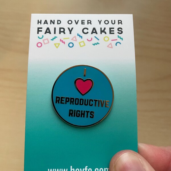I Love Reproductive Rights Enamel Pin – Human Rights, Freedom of Choice ...