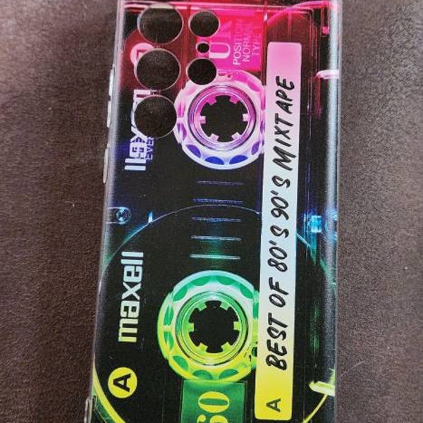 Y2K 80s 90s Retro Mixtape Cassette Tape Phone Case, Music Lover Gifts ...