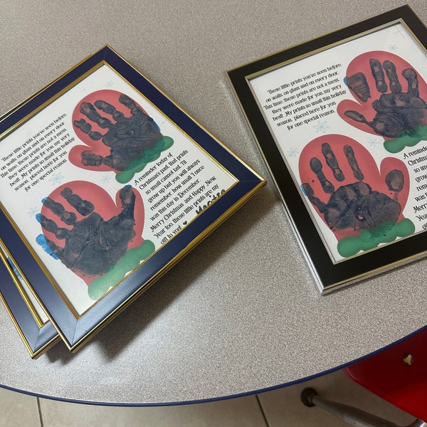 Christmas Handprint Poem, Handprint Art Project for Toddlers, Mittens ...