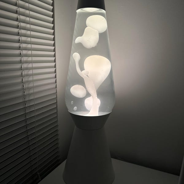 Custom Made 27” Grande Lava Lamp, Bright Yellow Wax With Crystal Clear ...
