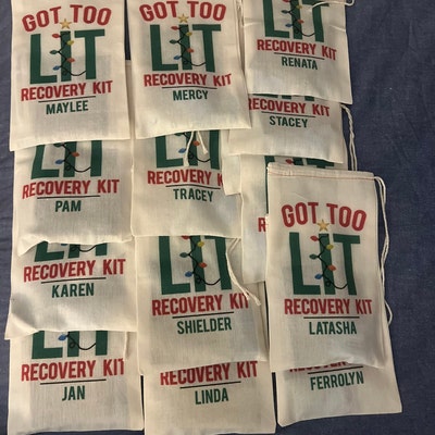 Holiday Party Favors, Got Too Lit Kit, Custom Christmas Party ...