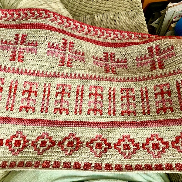 Berber Afghan - Overlay Mosaic Crochet PATTERN - Digital Download in ...