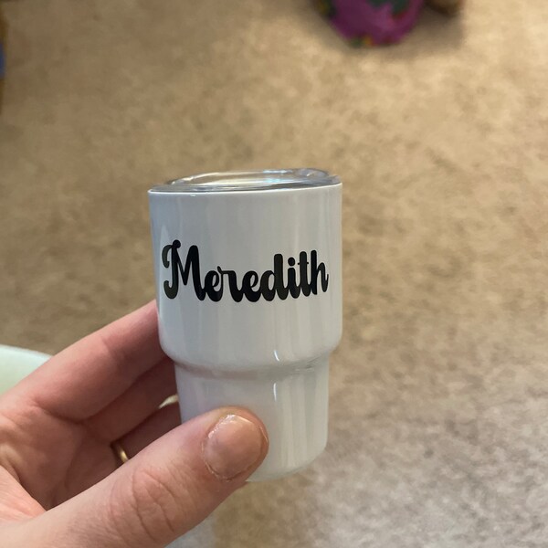 Personalized Stainless Steel Mini Shot Glass Tumbler 3oz - Etsy