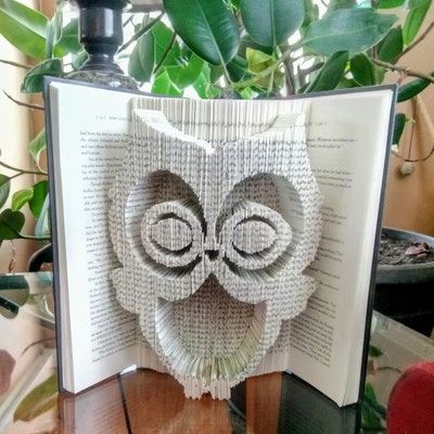 Owl: Book Folding Pattern Instruction DIY Folded Book Art - Etsy