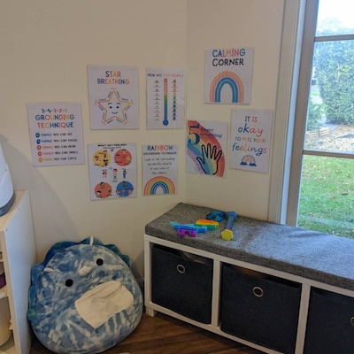 30 Calm Down Corner Posters Sign Kit Calming Decor Print Educational ...