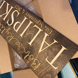 3D Custom Wooden Sign Personalized Wedding Gift Wedding - Etsy