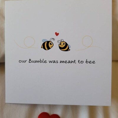 Bumble Dating Card Romantic Anniversary Card or Valentine's Day Card ...