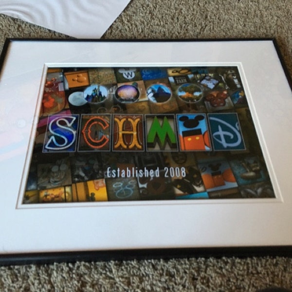 Disney World Themed Letter Art Personalized With Your Name & Message ...
