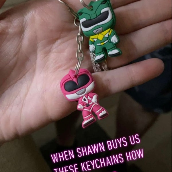 Power Rangers Keyrings/keychains | Cartoon Cute Emo Kids Goth Fun Jake ...