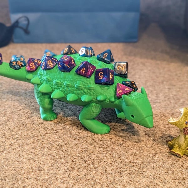 Angus the Ankylosaurus Dino Dice Holder | Dungeons and Dragons Dice ...