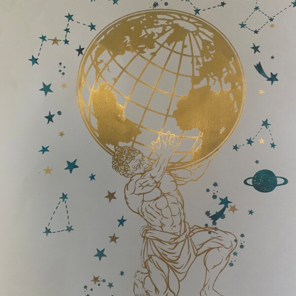 Atlas Greek Mythology Titan Atlas Classical Art Ancient Greek Myth ...