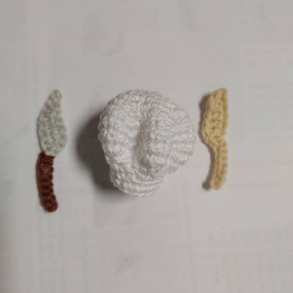 Chef Hat and Knife Crochet Pattern, Mini Chef Hat, Crochet Knife, Small ...