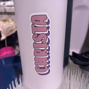 Waterproof Name Decal Personalized Vinyl Sticker NAME STICKER ...