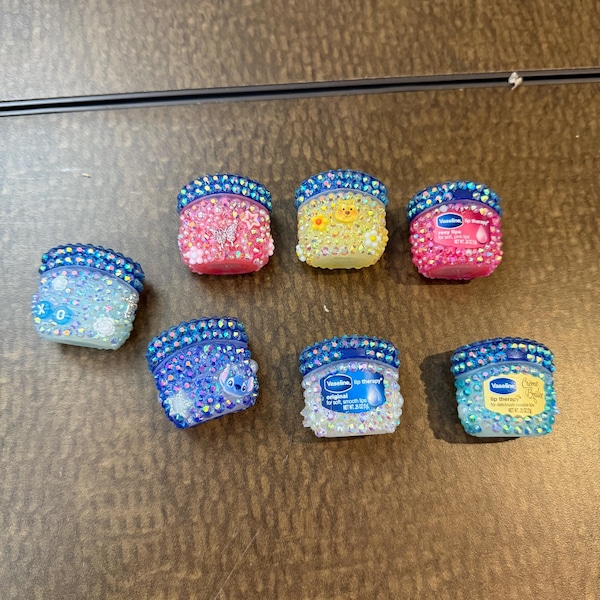 Custom Rhinestone Mini Vaseline Containers - Etsy