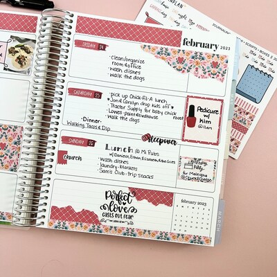 035 Treat Yo Self Script Planner Stickers Handlettered - Etsy