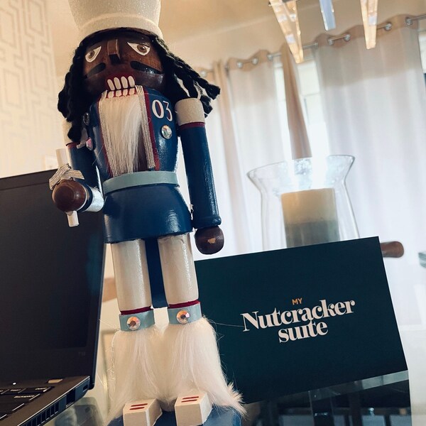 African American Nutcracker - Green Gold Stripe, Holiday, Decor - Etsy