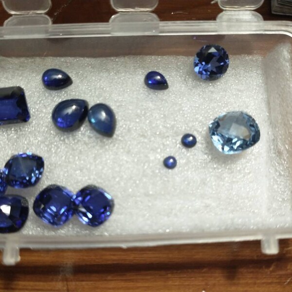 AAA Rated Find Hand Cut Red Ruby Square Checker Cut Faceted Lab Created ...