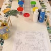 Editable Coloring Page Safari Animals Birthday Party Activity Game Wild ...