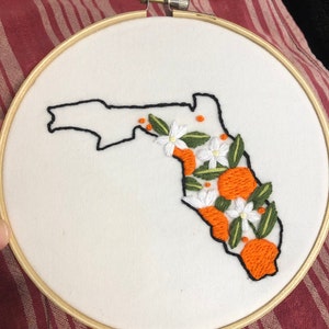 Florida State Embroidery Pattern and Stitch Guide Digital Download PDF ...