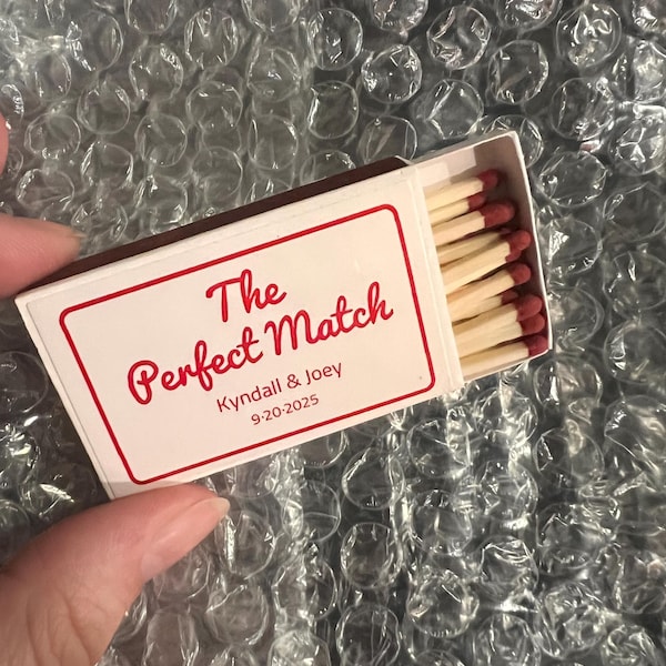 Custom Matchboxes, Wedding Macthes, Custom Wedding Match Book, Custom ...