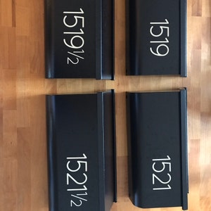 Custom Mailbox Address Numbers, Modern Door Numbers, Mailbox Decals ...