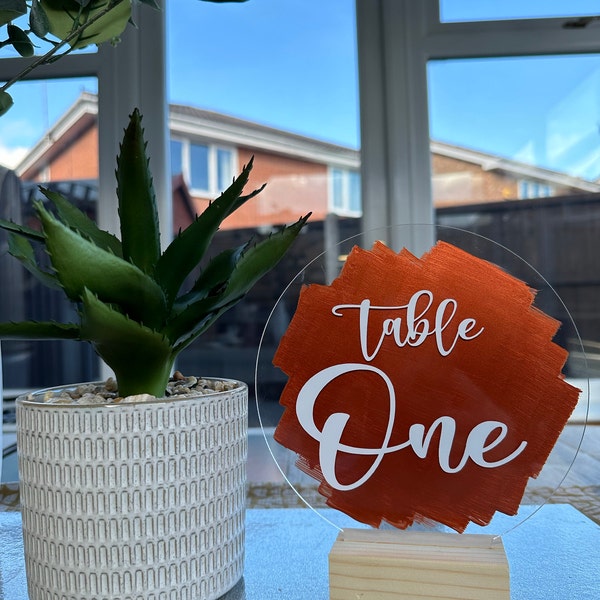 VINYL ONLY Wedding Vinyl Table Numbers Stickers Decal for Seating Plan ...