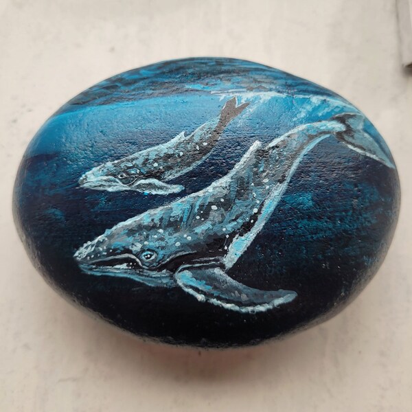 Coconut Octopus Painted Stone - Etsy